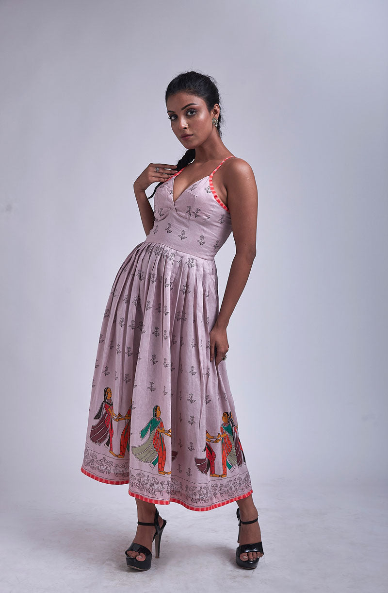 Phugadi rose-pink dress – udd Studio