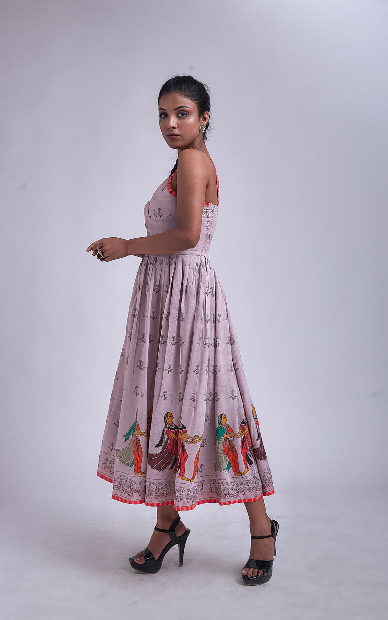 Phugadi rose-pink dress – udd Studio